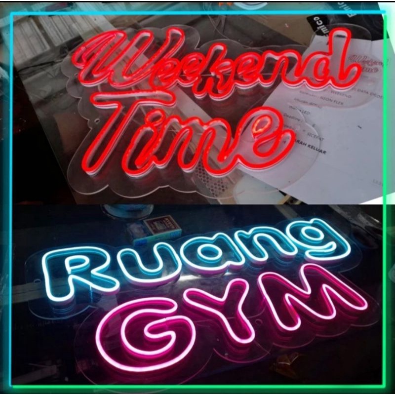 Jual Logo Lampu Custom LED Neon Flex Hiasan Dinding | Shopee Indonesia