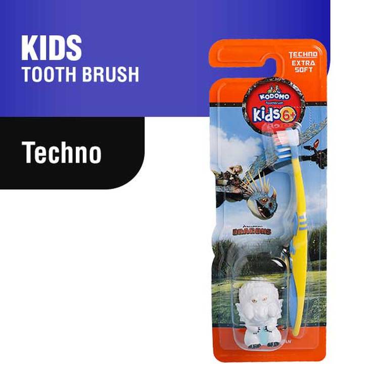 Jual Kodomo Toothbrush Kids 6+ Techno / Sikat Gigi Anak umur 6+ | Shopee Indonesia