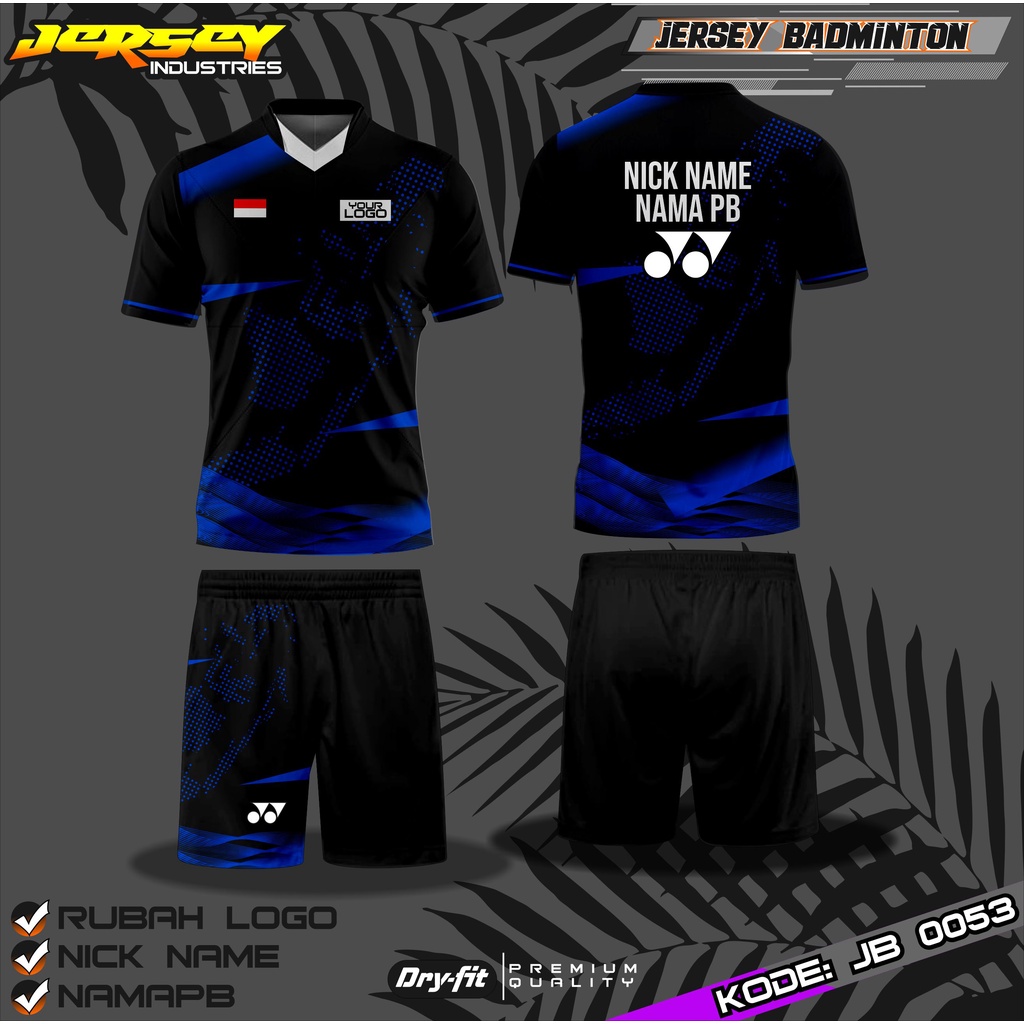 Jual Custom Jersey Olahraga Bulu Tangkis Full Printing, Baju Team ...