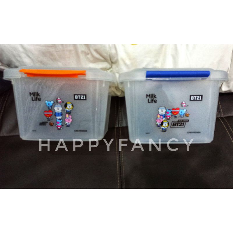 Jual 1 Toples Milklife / Food Kontainer / Stoples BT21 x Susu Milk Life ...