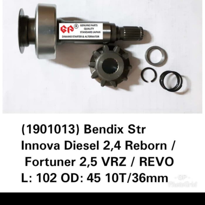 Jual Bendix Starter Innova Hilux Reborn Fortuner Vrz Revo Kode 123 ...