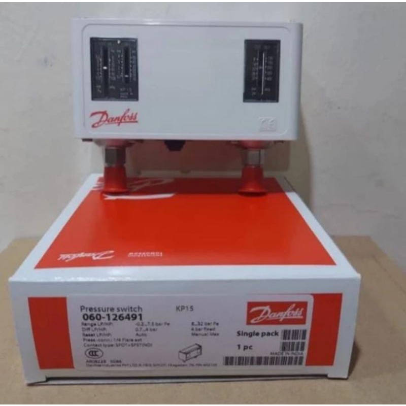 Jual Danfoss pressure switch HPLP KP 15 (AUTO-MANUAL) | Shopee Indonesia