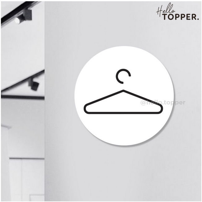 Jual Sign Icon Akrilik Signage Label Acrylic Papan Tanda - Fitting Room ...