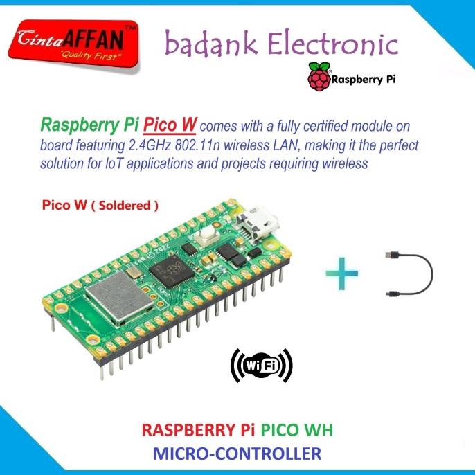 Jual Raspberry Pi PICO WH WIFI 2.4GHz 802.11n Wireless LAN | Shopee Indonesia
