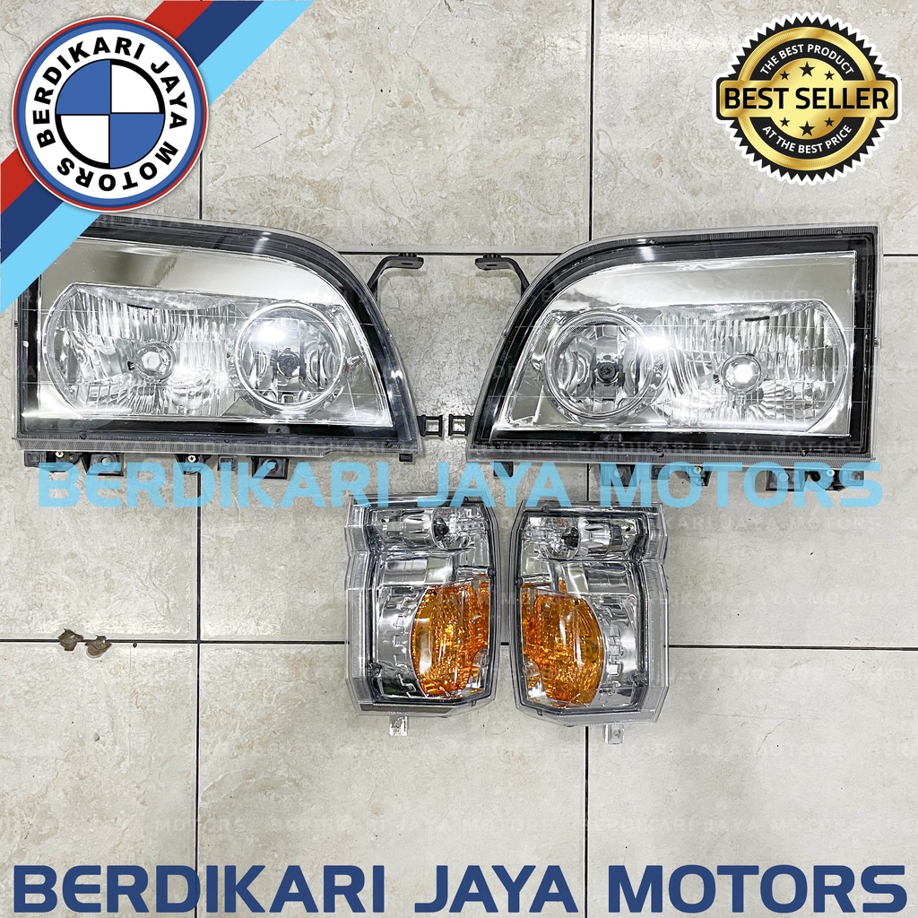 Jual HEAD LAMP HEADLAMP LAMPU DEPAN UTAMA + LAMPU SEN SEIN RIFTING RETING ISUZU ELF NEW NHR NKR ...