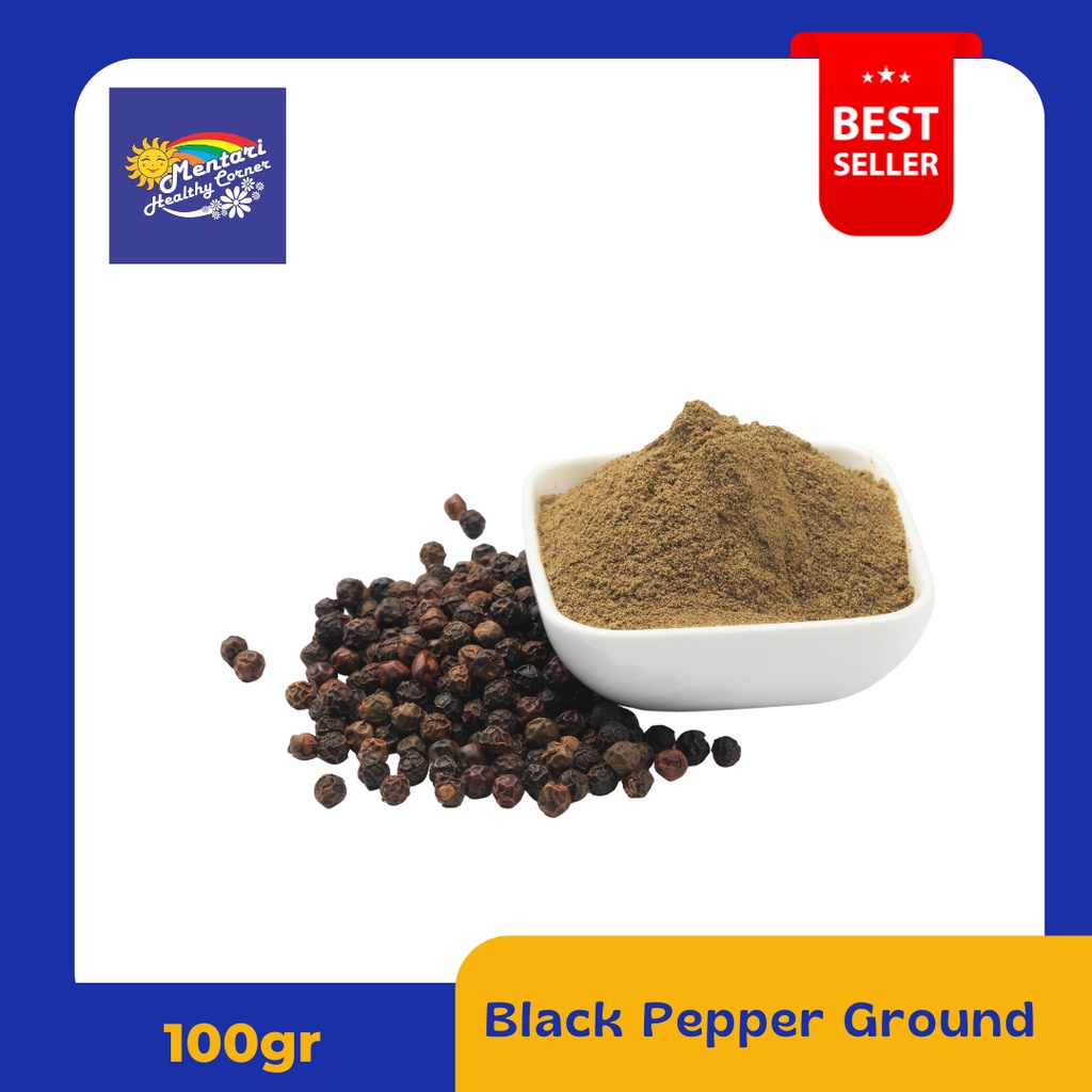 Jual Lada Hitam Bubuk 100gr / Black Pepper Ground 100gr | Shopee Indonesia