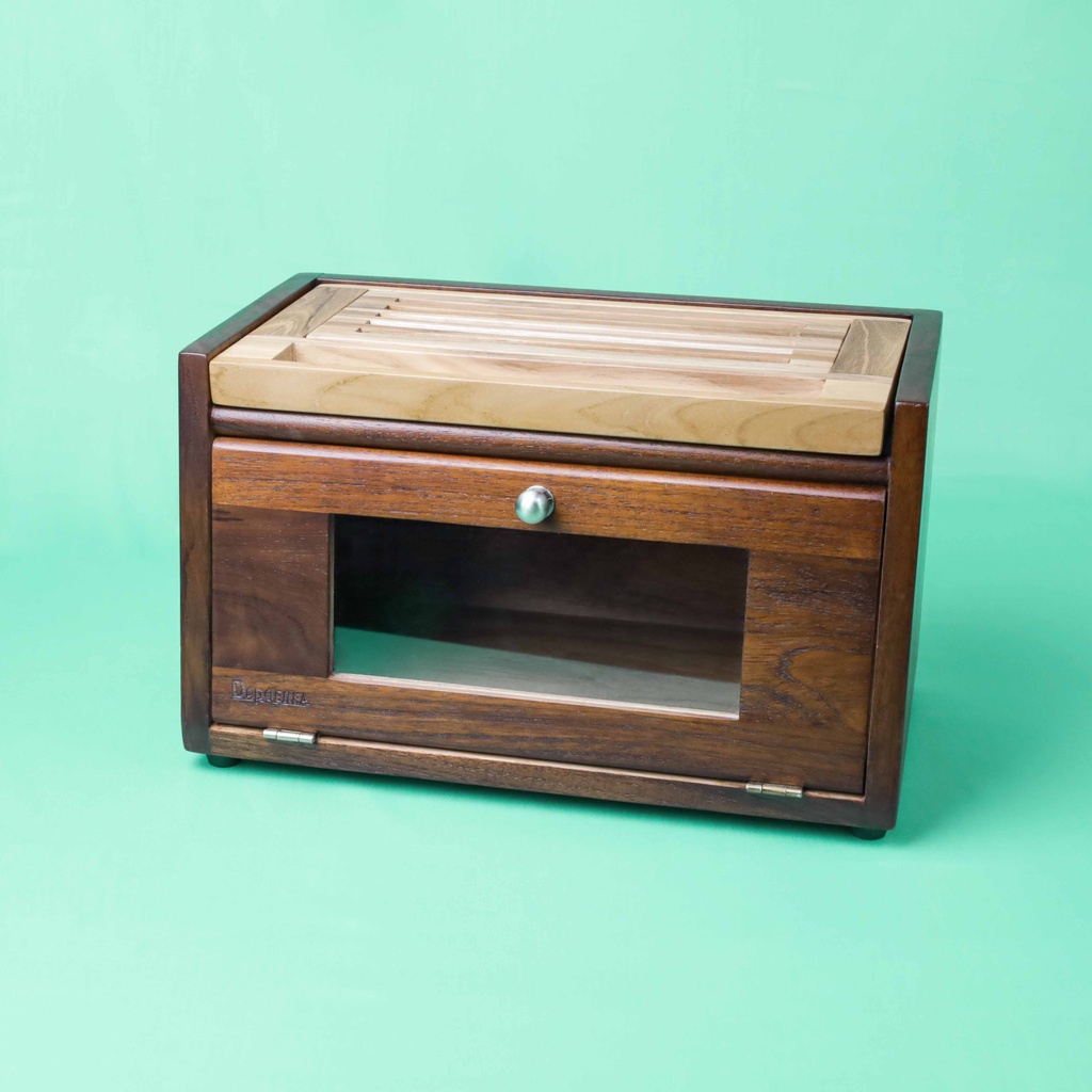 Jual Bread Box / Tempat Penyimpanan Roti / Tempat Roti Kayu Jati (BB ...