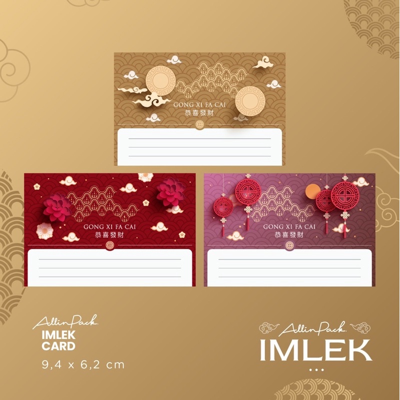 Jual isi 10pcs Kartu Ucapan Imlek BESAR finishing glossy CNY | Shopee ...