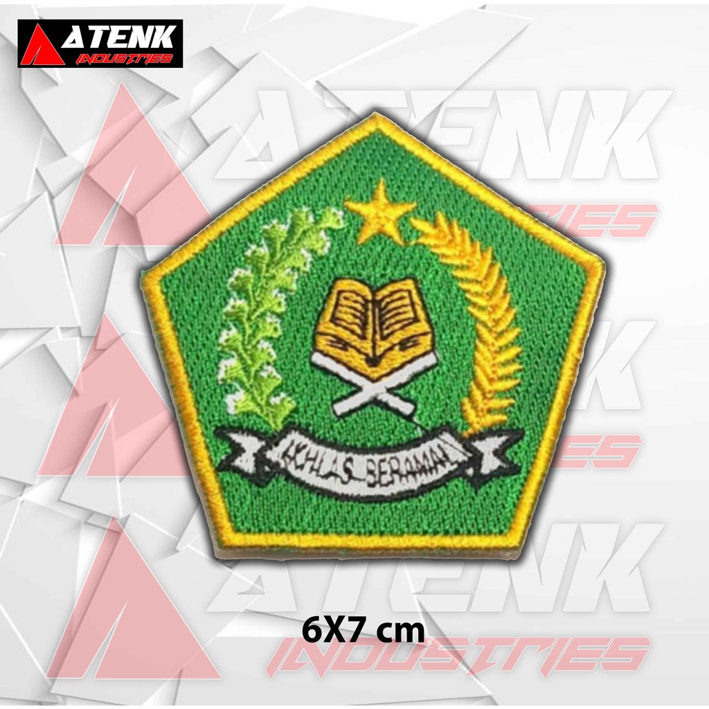 Jual PATCH ATRIBUT LOGO FULL BORDIR IKHLAS BERAMAL KEMENTERIAN AGAMA RI ...