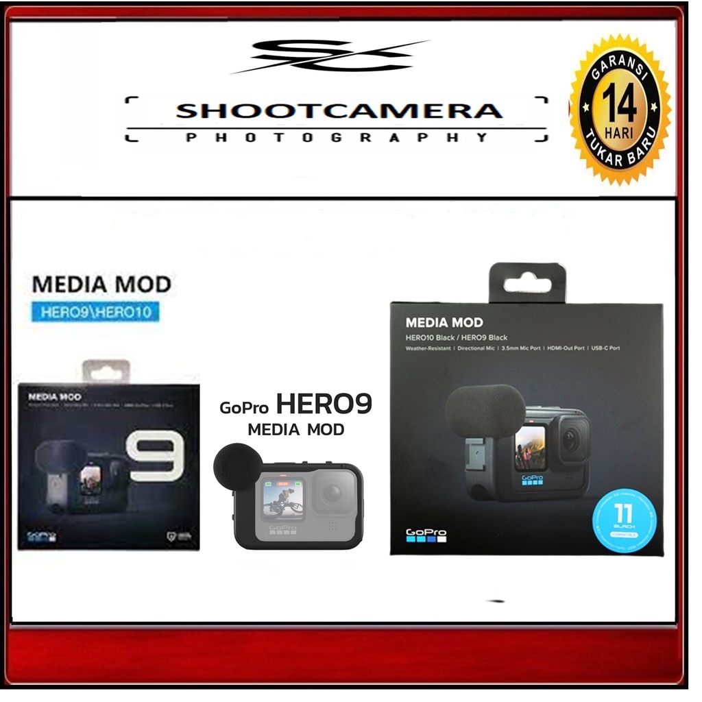 Jual GOPRO MEDIA MOD HERO 9 BLACK - GO PRO HERO 9 BLACK MOD ORIGINAL - MEDIA MOD HERO 10 BLACK ...