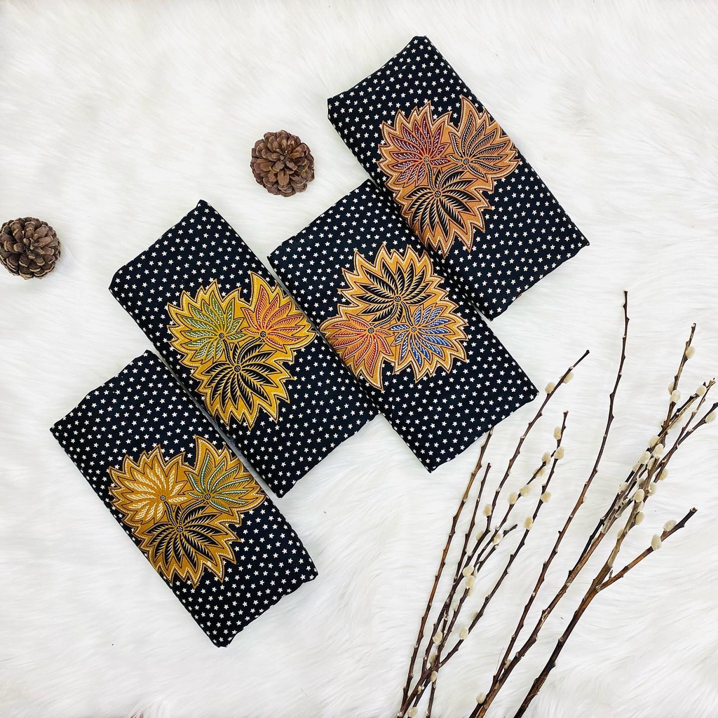 Jual Benang Raja Kain Batik Katun Motif Daun Bintang | Shopee Indonesia