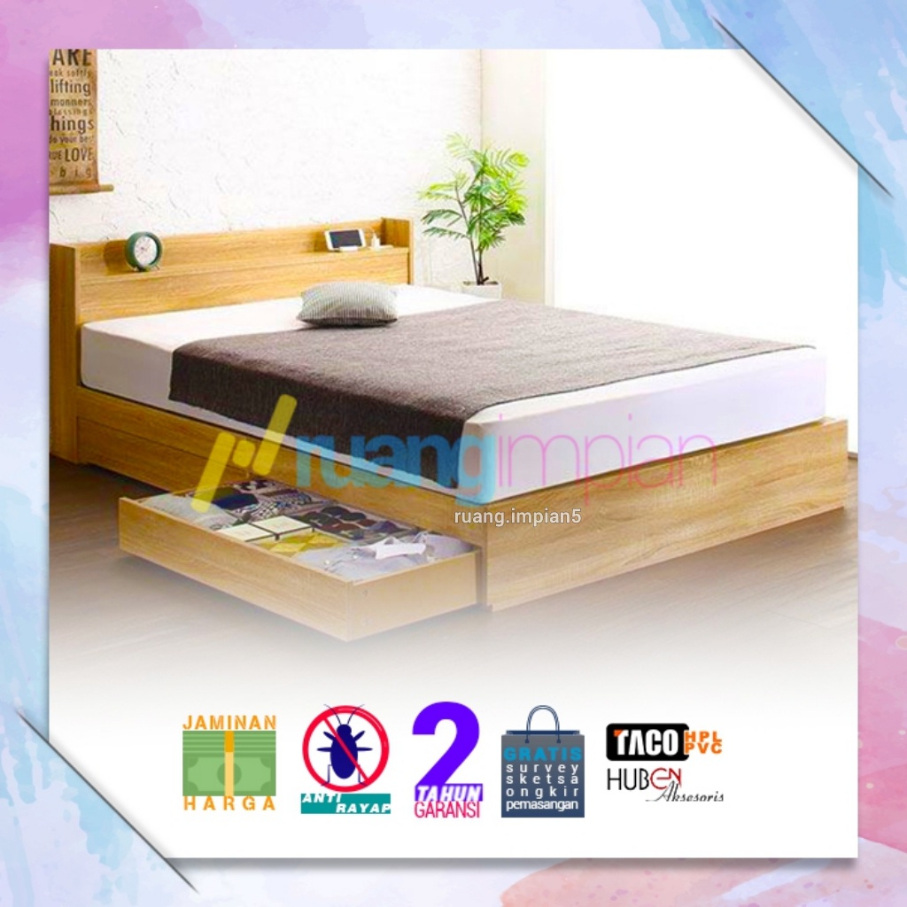 Jual Custom Tempat Tidur, Dipan HPL t 18mm | Furniture Bergaransi ...