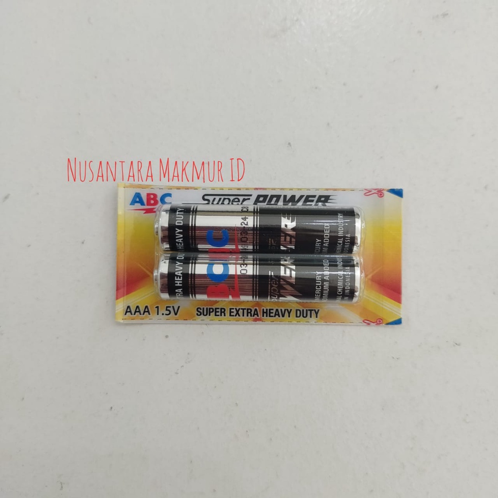 Jual Baterai ABC Super Power LR03/AAA (isi 2 pcs) - NM | Shopee Indonesia