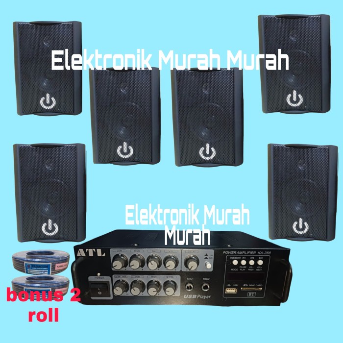 Jual Paket Sound System Cafe Atau Kantor / Restoran Masjid ( 6 Unit ) # ...