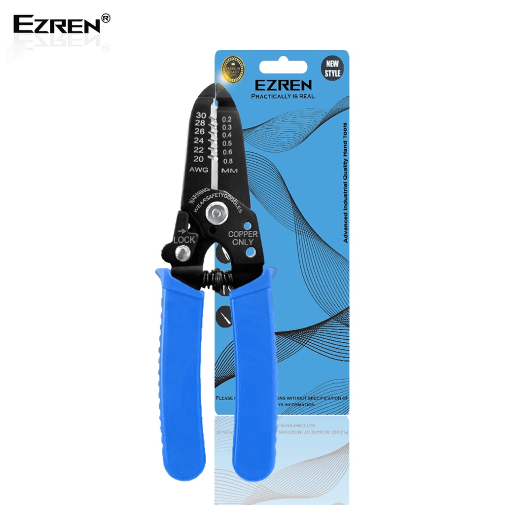 Jual Ezren EZ-5023 Tang Kupas Potong Kabel Wire Stripper Cutter Pliers ...