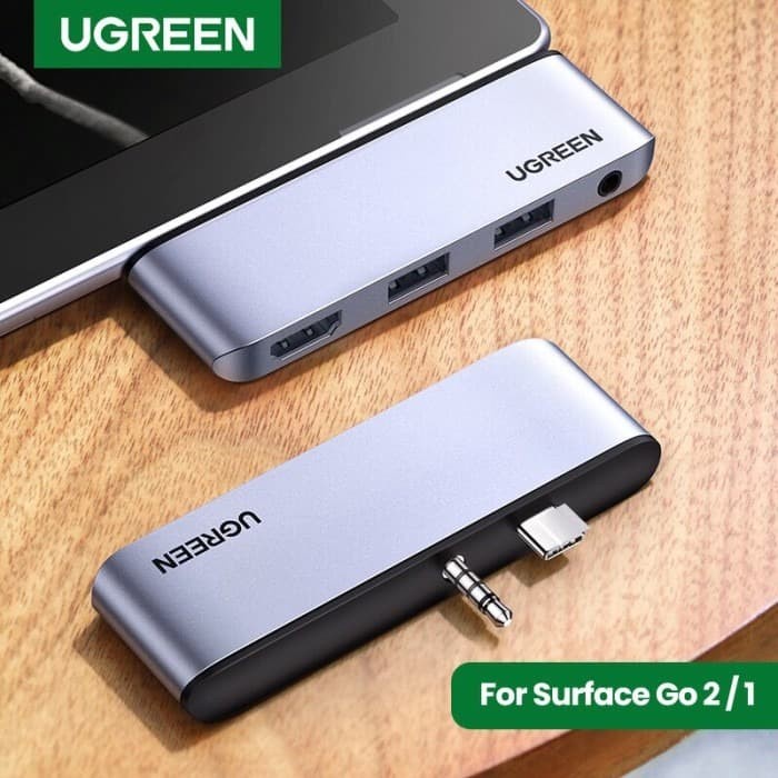 Jual Extension Ugreen Usb C Hub For Microsoft Surface Go 2/1 Gray ...