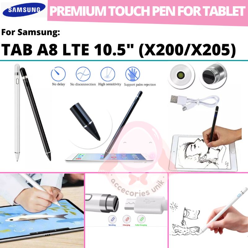 Jual Stylus Pen Samsung Galaxy Tab A8 LTE 10.5 Inch X200 X205 Spen ...