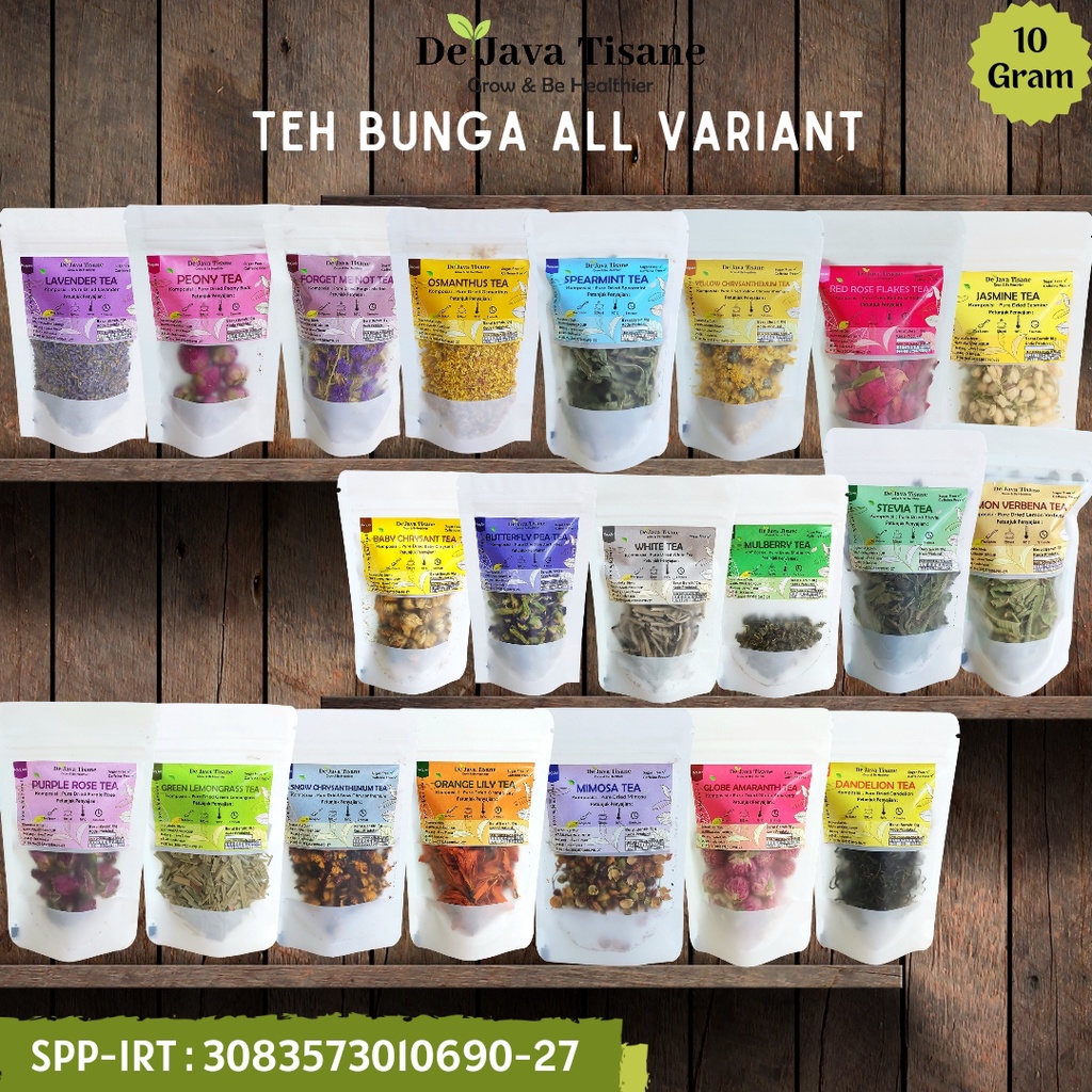 Jual Teh Bunga All Variant 10 gr Flower Tea Premium Chamomile | Shopee ...
