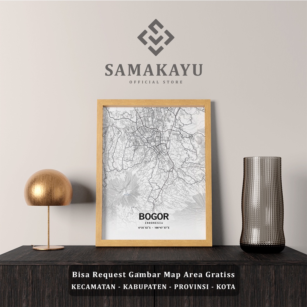 Jual Pajangan MAP KOTA Dekorasi City Map Custom | Shopee Indonesia