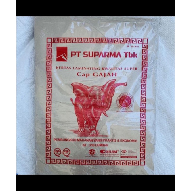 Jual Kertas Nasi Gajah Merah - Bungkus Kemasan Makanan | Shopee Indonesia