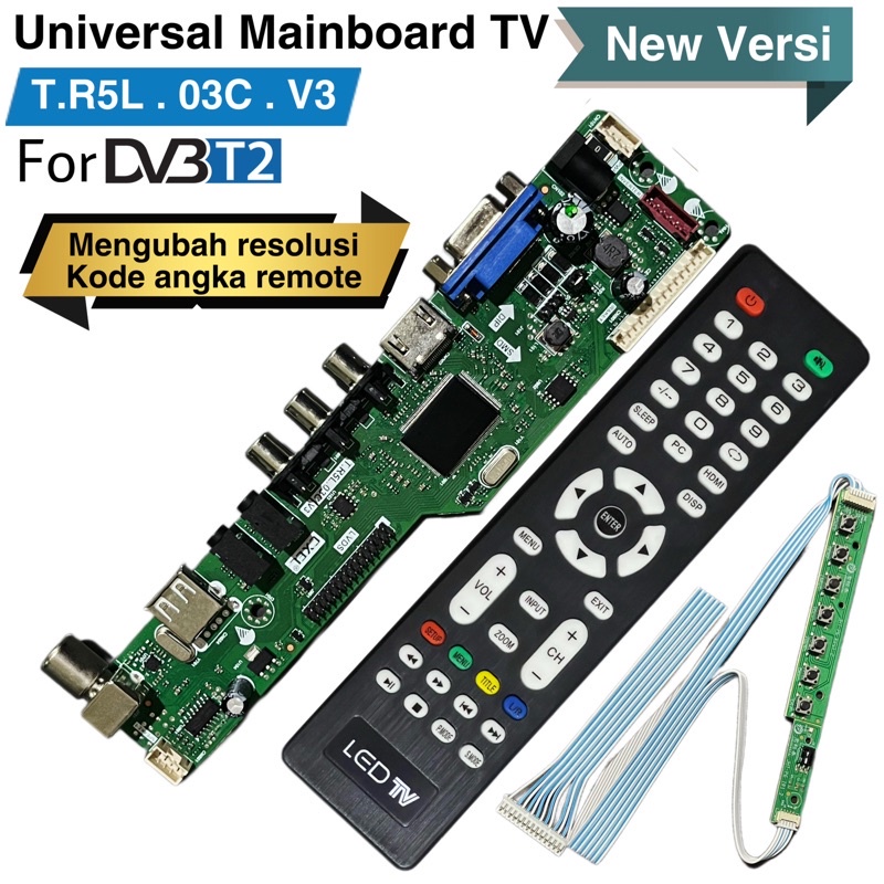 Jual Mainboard Universal Lcd Led Tv Digital DVB T2 Siaran digital Main ...