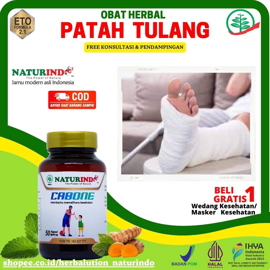 Jual Obat Patah Tulang Dan Retak Kaki Tangan Vitamin Tulang Cabone ...