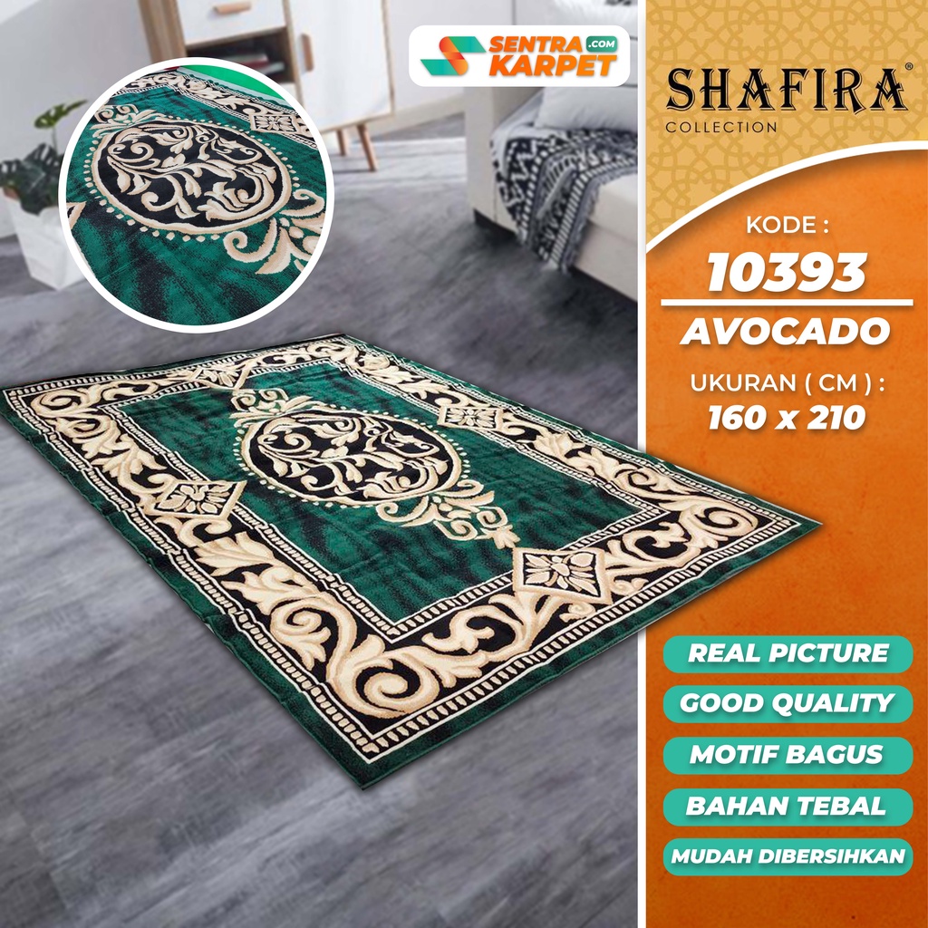 Jual Karpet Lantai Rumah Permadhani 160 x 210 Shafira 10393 Avocado ...