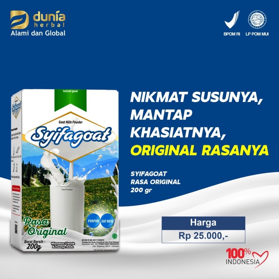 Jual [PROMO HEMAT 2 BOX] susu kambing syifa goat dengan gula jagung ...