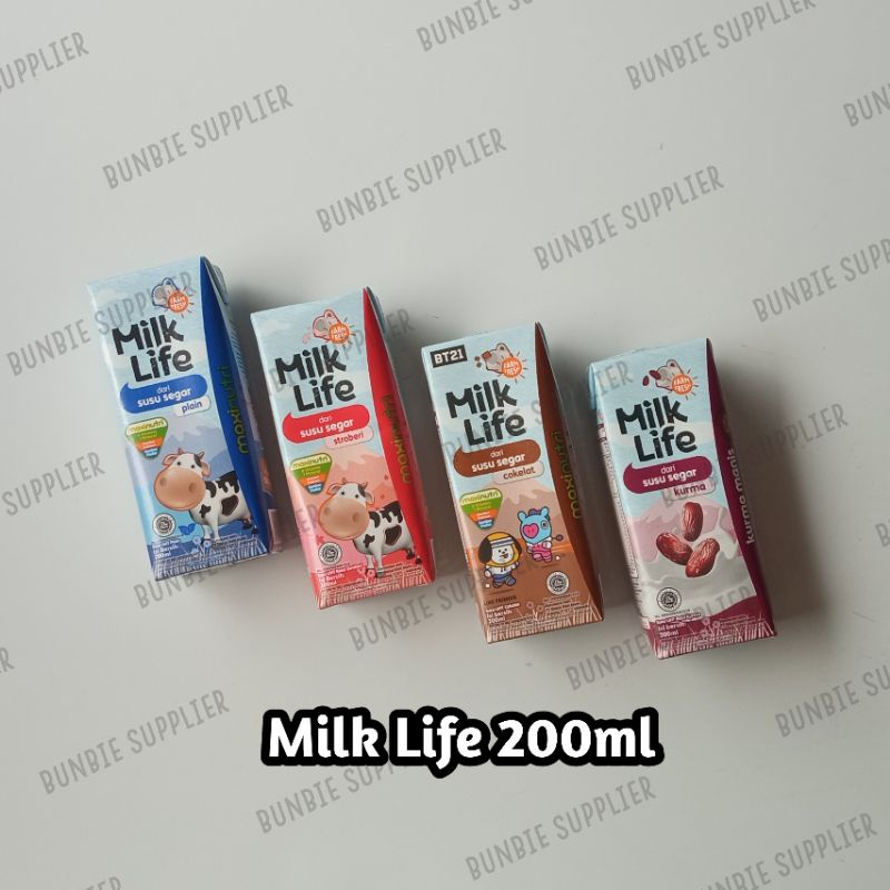 Jual PROMO MilkLife Susu UHT Milk Life 200ml (KARTON) | Shopee Indonesia