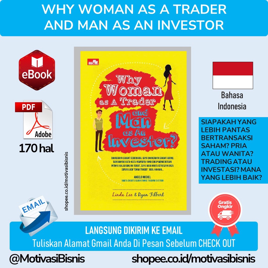 Jual Why Woman as A Trader and Man as An Investor - Ryan Filbert ...
