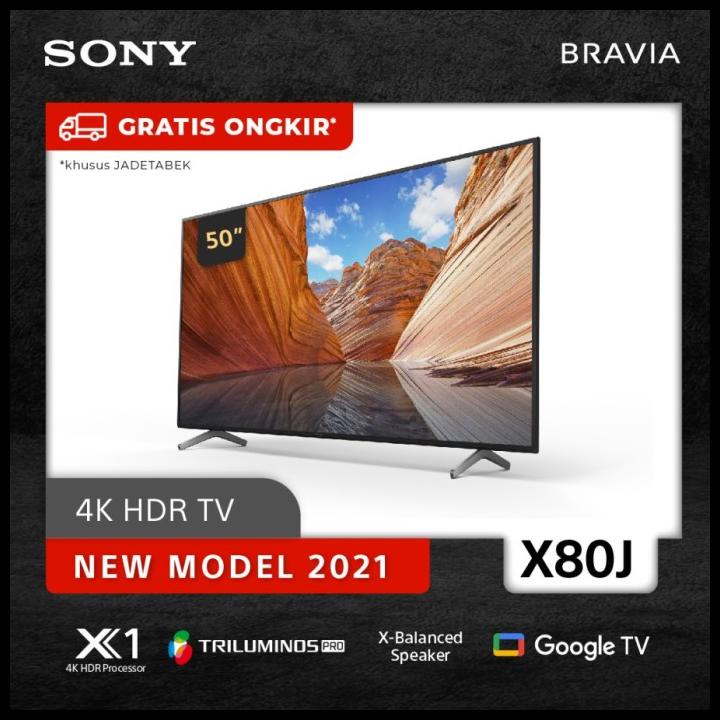 Jual Sony Bravia X80J 4K Hdr 50 Inch, Smart Tv Kd-50X80J Original ...