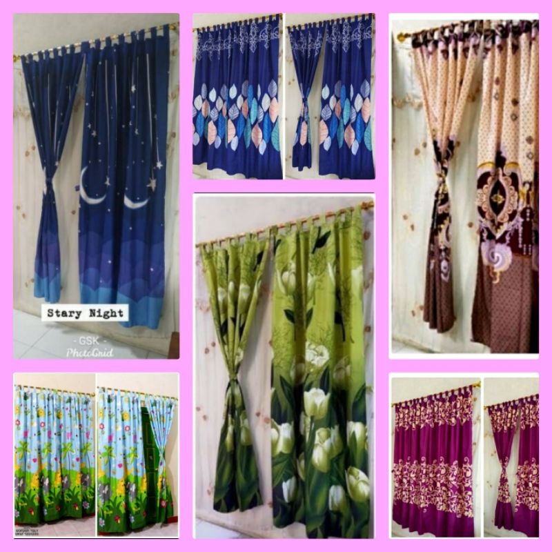 Jual GORDEN PINTU KARAKTER MURAH | TIRAI HORDENG KORDEN JENDELA | Shopee Indonesia