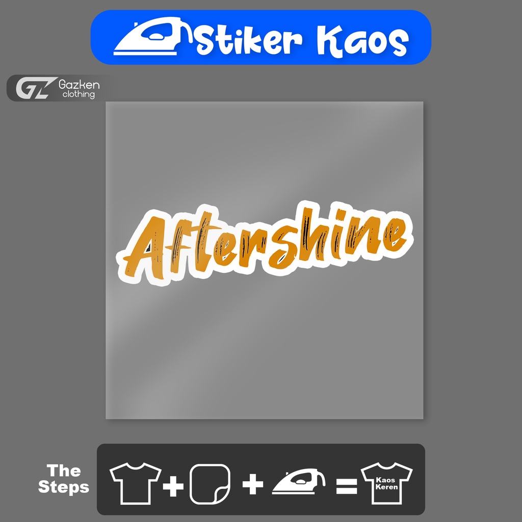 Jual Stiker Kaos Aftershine Sticker Sablon Tempelan Musisi Musik Baju ...