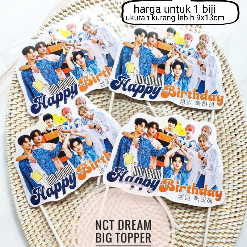 Jual topper tusukan hiasan nasi tumpeng kue cake ulang tahun happy ...