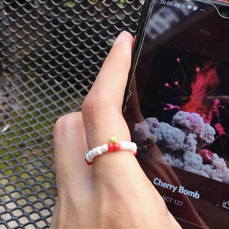 Jual CHERRY BOMB RING beads | Shopee Indonesia