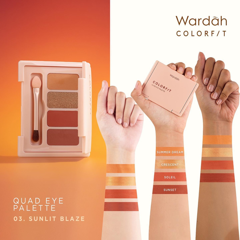 Jual COLORFIT QUAD EYE PALETTE (EYESHADOW) | Shopee Indonesia