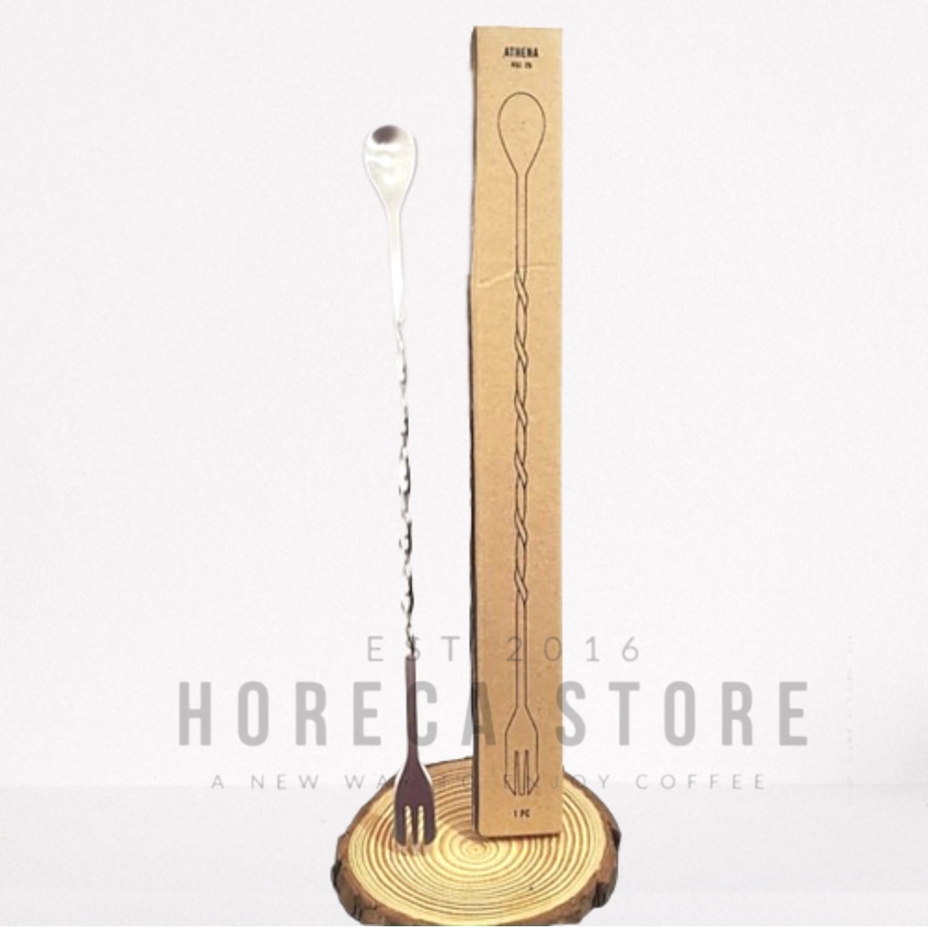 Jual Long bar Spoon Stainless Steel 26cm / Pengaduk Minuman /Mixer Bar ...