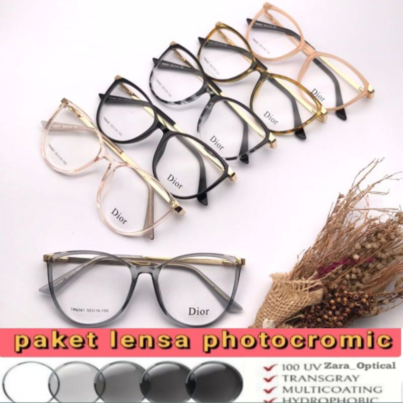Jual kacamata wanita frame cantik paket lensa minus anti-Radiasi ...