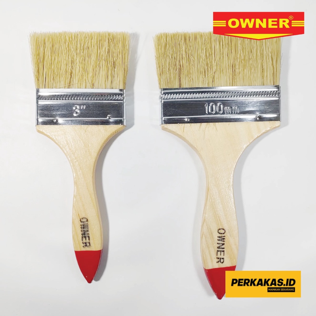 Jual Kuas Cat Tembok Murah Halus Synthesis OWNER | Shopee Indonesia