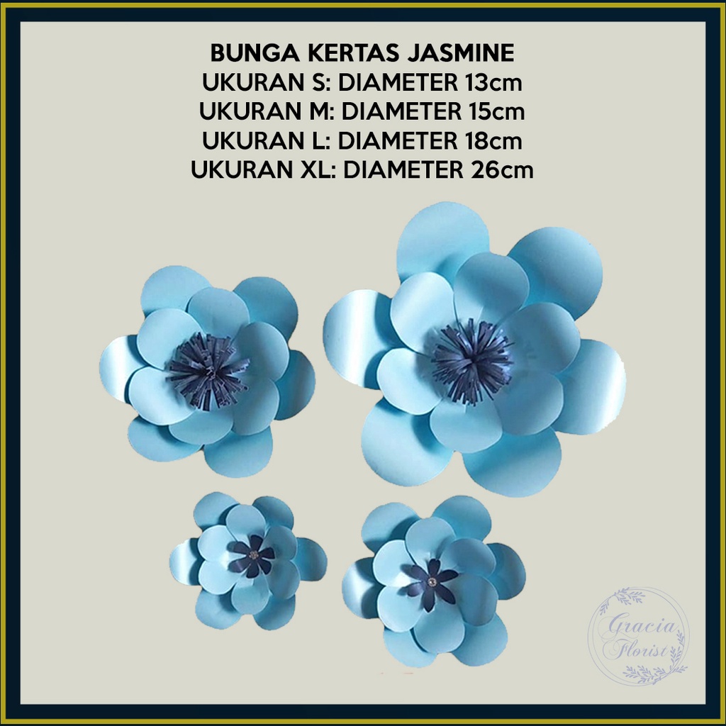 Jual Bunga Kertas/Paper Flower Bahan Kertas Jasmine untuk Dekorasi ...