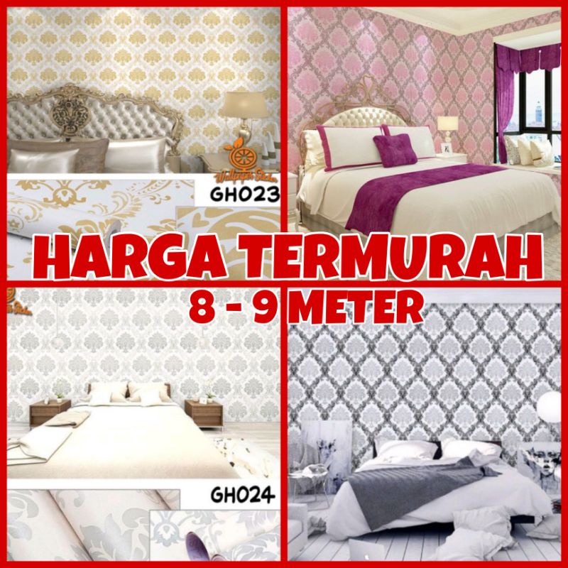 Jual Wallpaper Dinding Kamar Tidur Motif Batik Wallpaper Batik Bunga ...