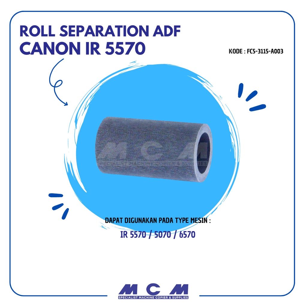 Jual Roll Separation ADF | Doc Feeder IR5570 / IR5070 (FC5-3115 ...