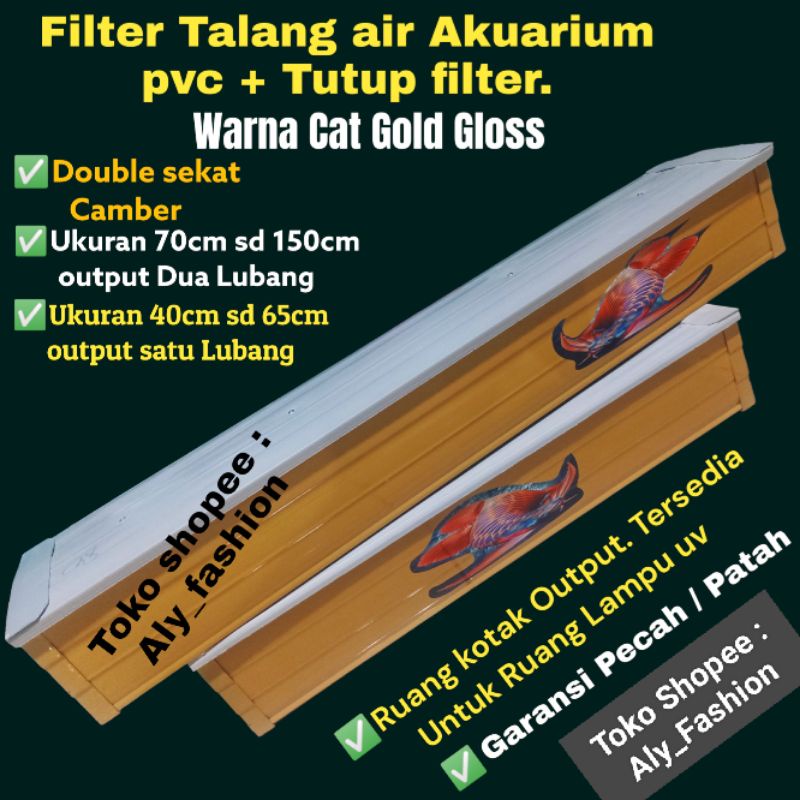 Jual FILTER TALANG PVC AKUARIUM UK 120CM-100cm +TUTUP FILTER ( WARNA ...