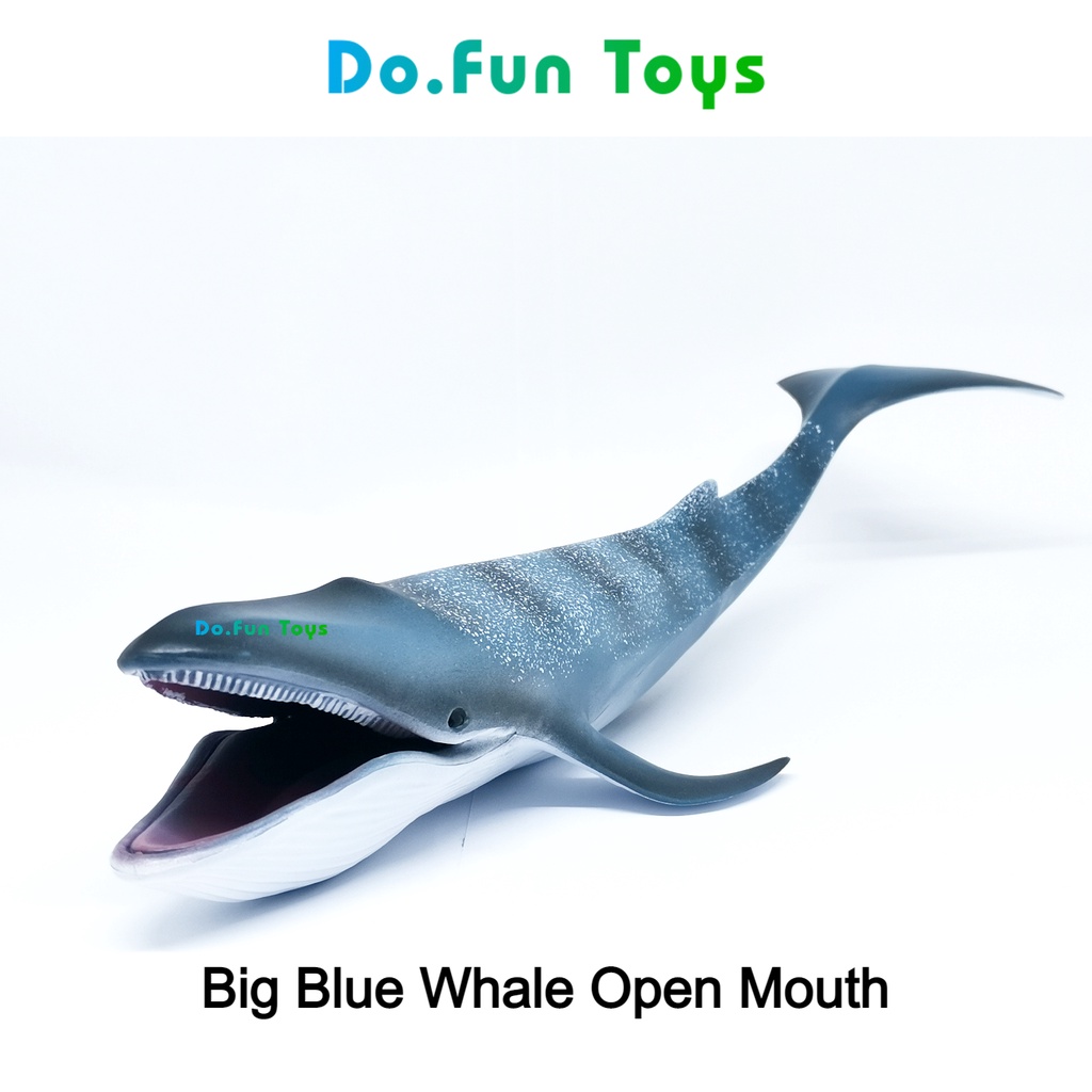 Jual Animal Figurine | BIG BLUE WHALE OPEN MOUTH / Mainan Miniatur Ikan ...