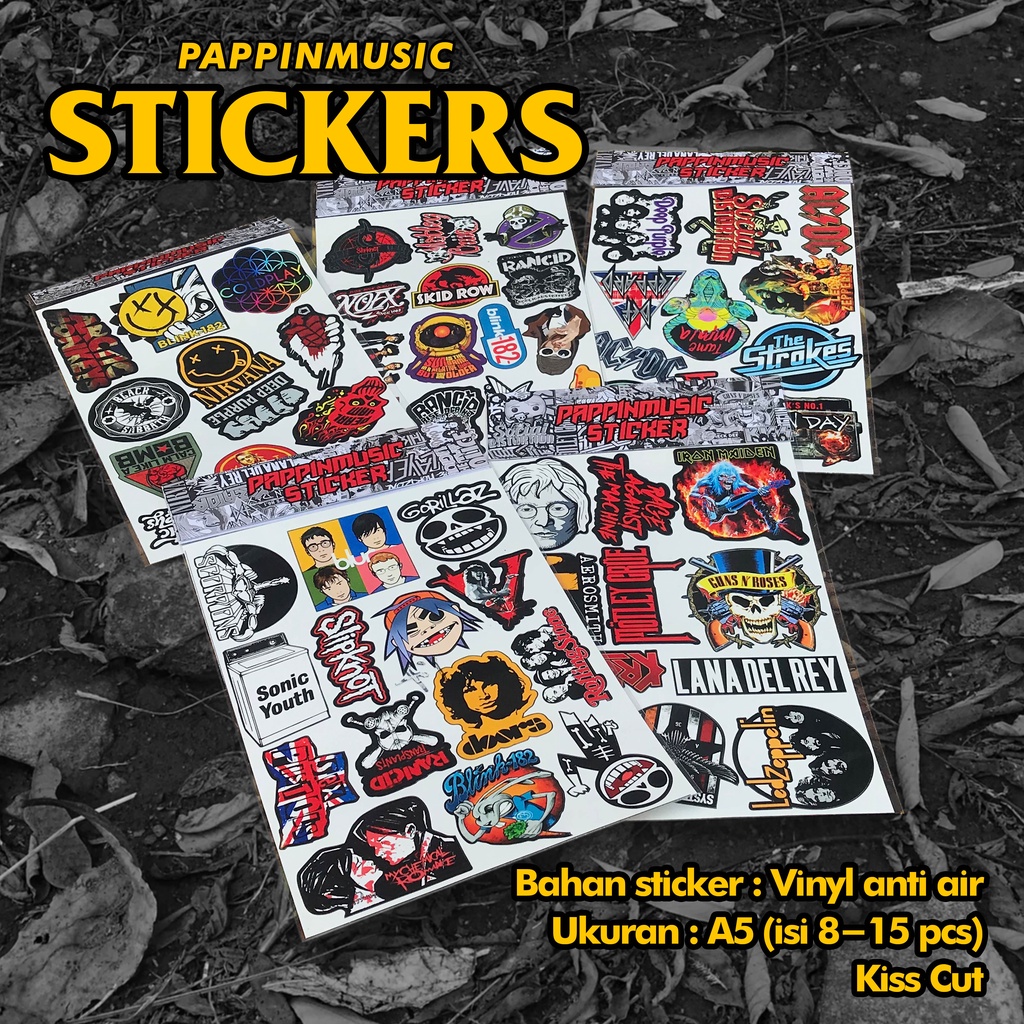 Jual STICKER BAND, STIKER BAND ROCK, STIKER BAND METAL, STIKER MUSIK ...