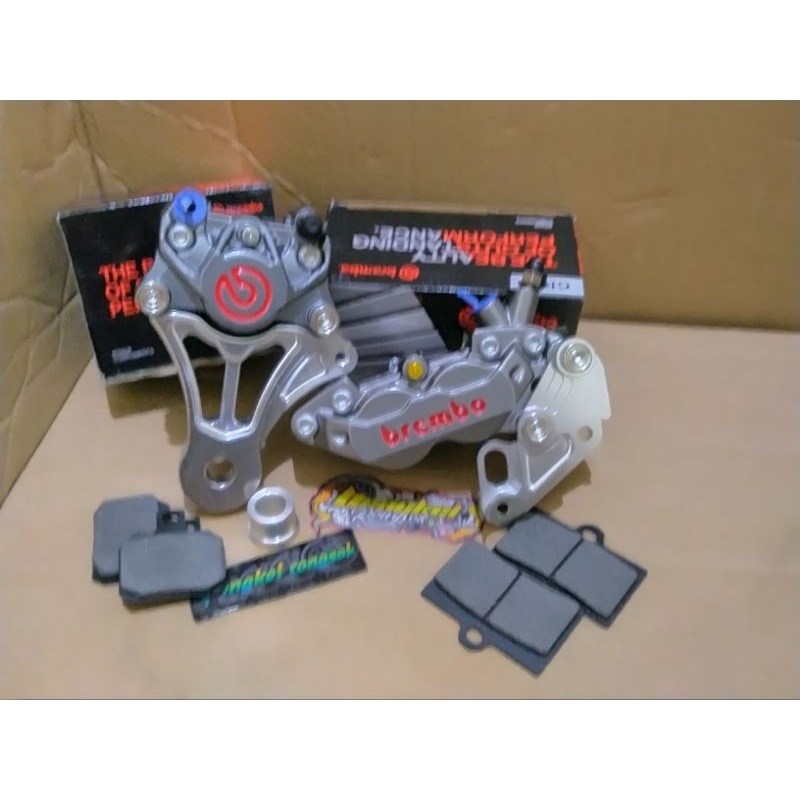 Jual PALING MURAH !! PAKET KALIPER DEPAN BELAKANG NINJA R RR SS ZX SATRIA FU KALIPER SET 4 ...