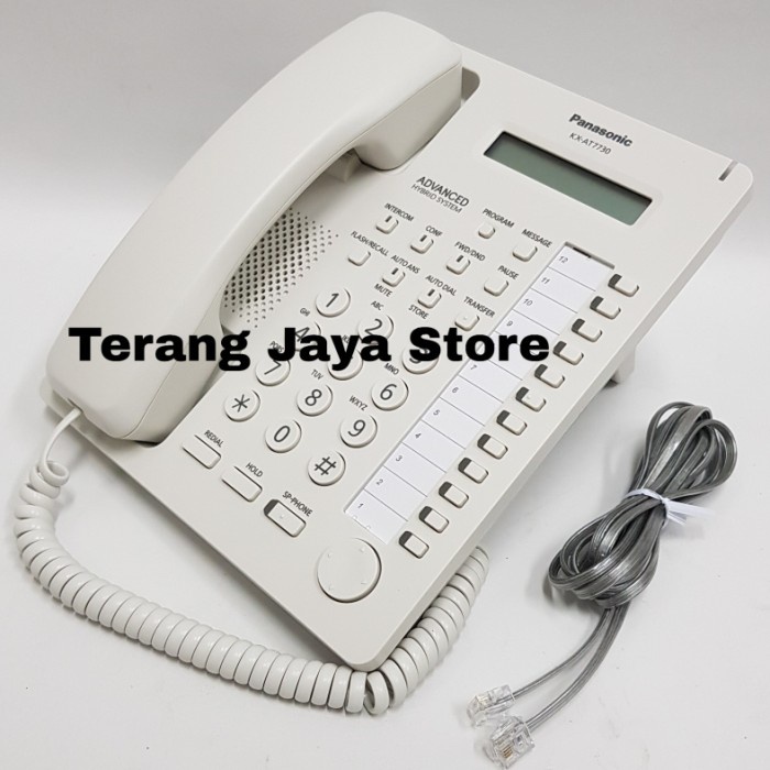 Jual TELEPON KABEL PANASONIC KX-AT7730 DIGITAL PANASONIC KX-AT7730 (PUTIH) | Shopee Indonesia