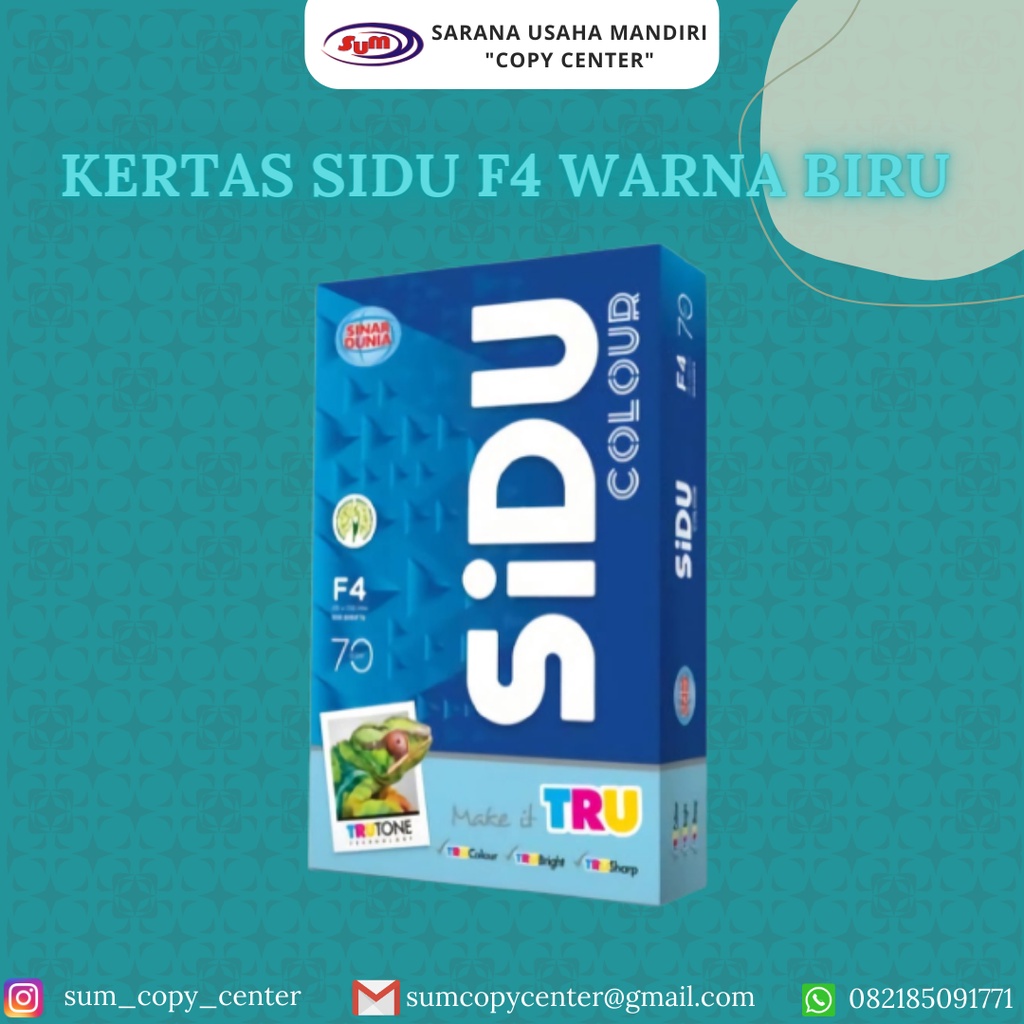 Jual Kertas A4/F4 Warna SIDU (Sinar Dunia) 70 GSM | Shopee Indonesia