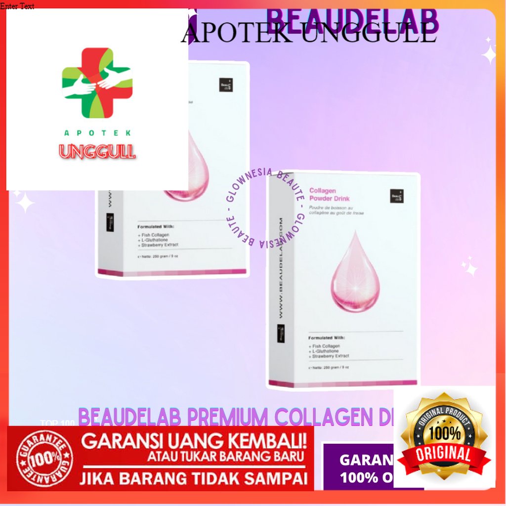 Jual 100% ORIGINAL Beaudelab Beaude Lab Minuman Kolagen Pemutih Badan ...