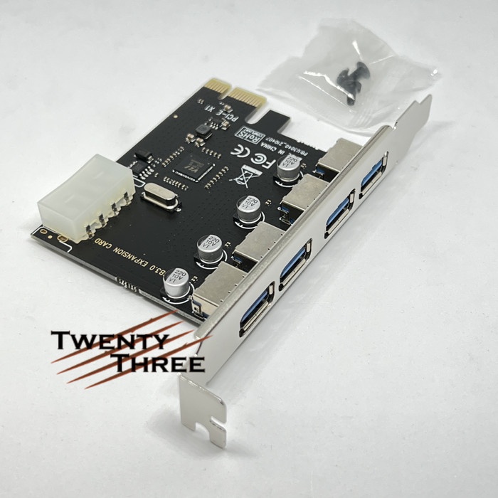 Jual Port Pci Express Usb 3.0 4 Port Card - Pcie Pci-E Express Molex Power Card | Shopee Indonesia